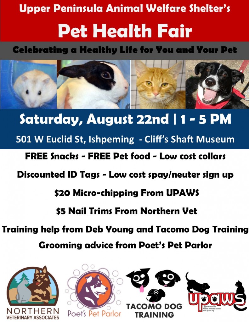 Pet Health Fair2015 - Upper Peninsula Animal Welfare Shelter