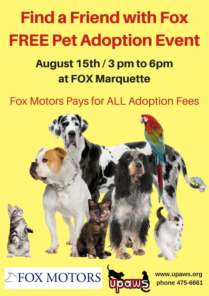 Find a Friend with Fox - Upper Peninsula Animal Welfare Shelter